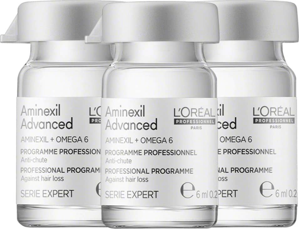 Kit L'Oréal Professionnel Aminexil Advanced - Ampola Antiqueda 6ml (3 unidades)