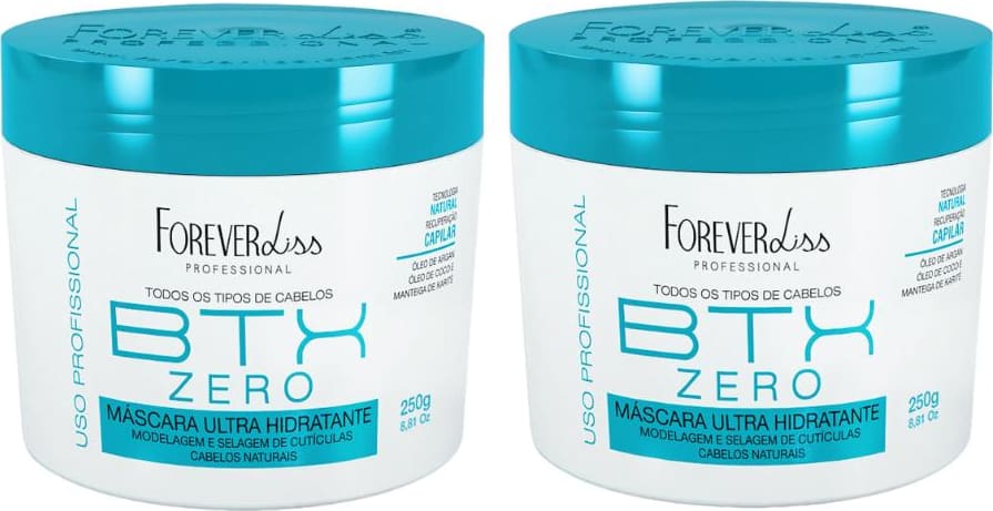 Forever Liss Kit Btx Zero 2x Máscara Volume Zero 250g