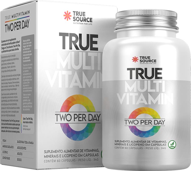 True Source Multi Vitamin Two Per Day - Suplemento Alimentar (60 Cápsulas)