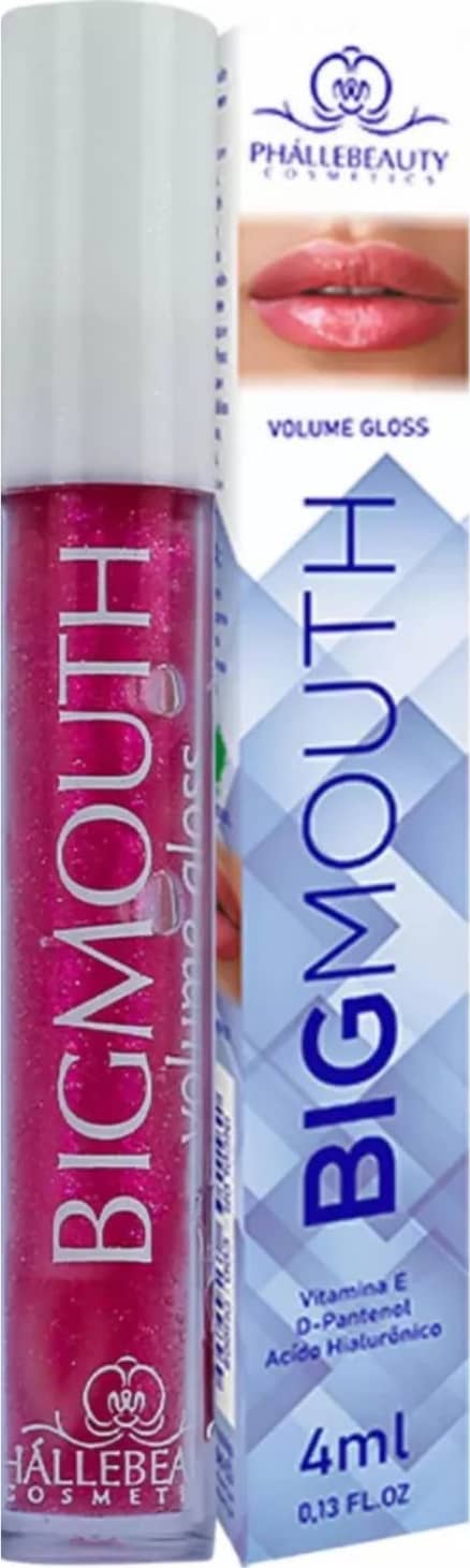 Lip Gloss Volume Big Mouth Phállebeauty Cor Pink Glow