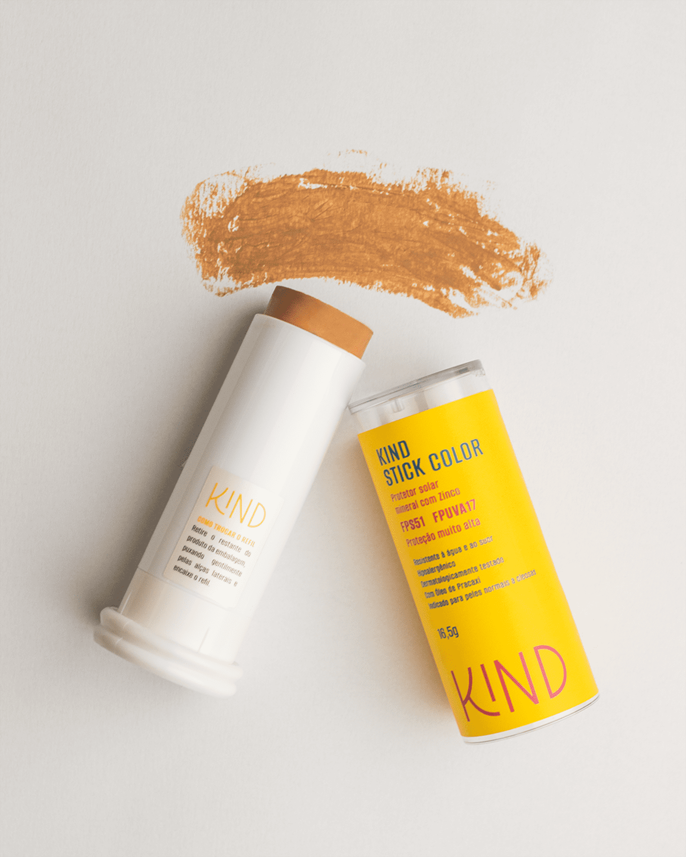 Kind Stick Color Mineral com Zinco FPS51 K110 Protetor Solar Facial com ...
