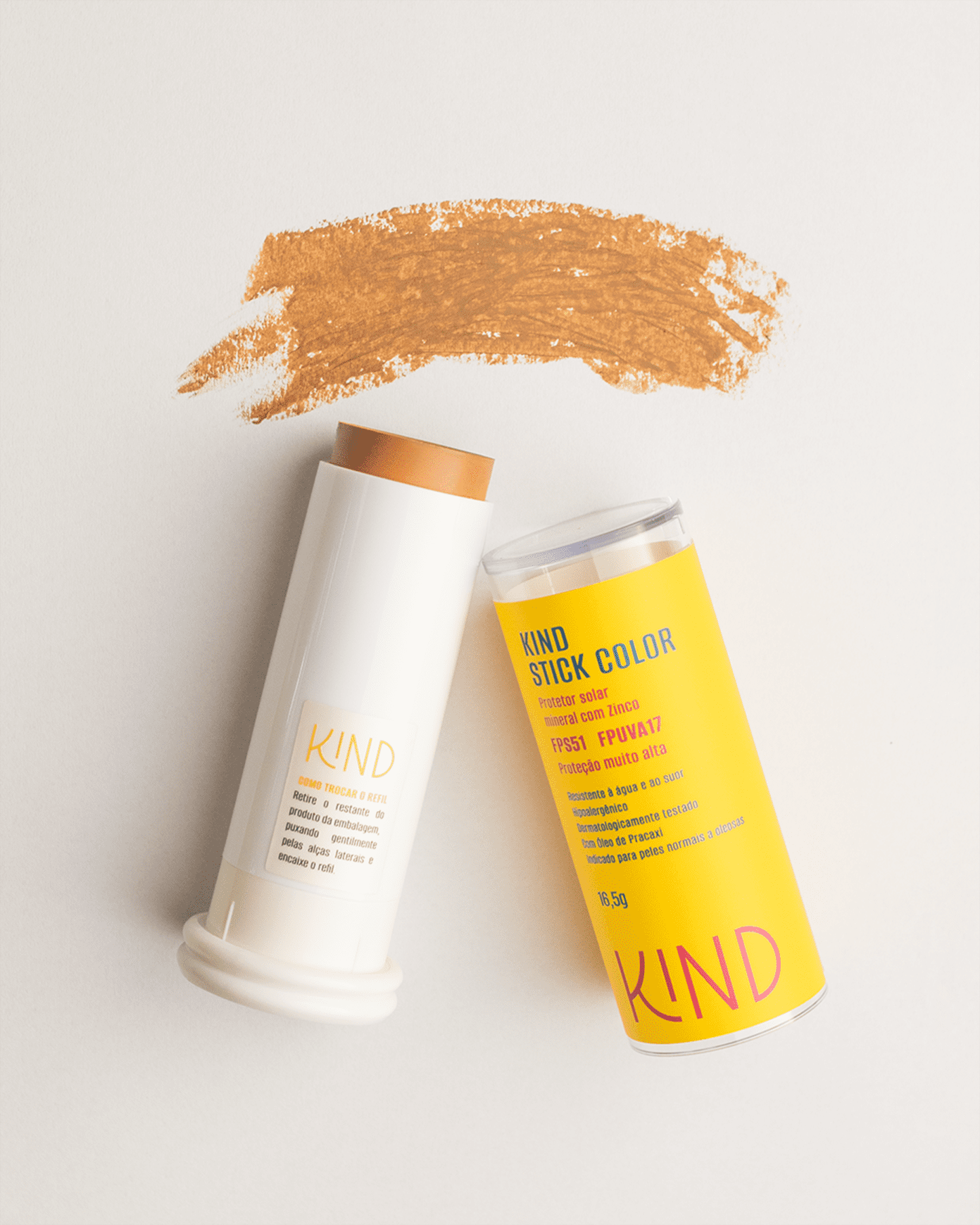 Kind Stick Color Mineral com Zinco FPS51 K120 Protetor Solar Facial com ...