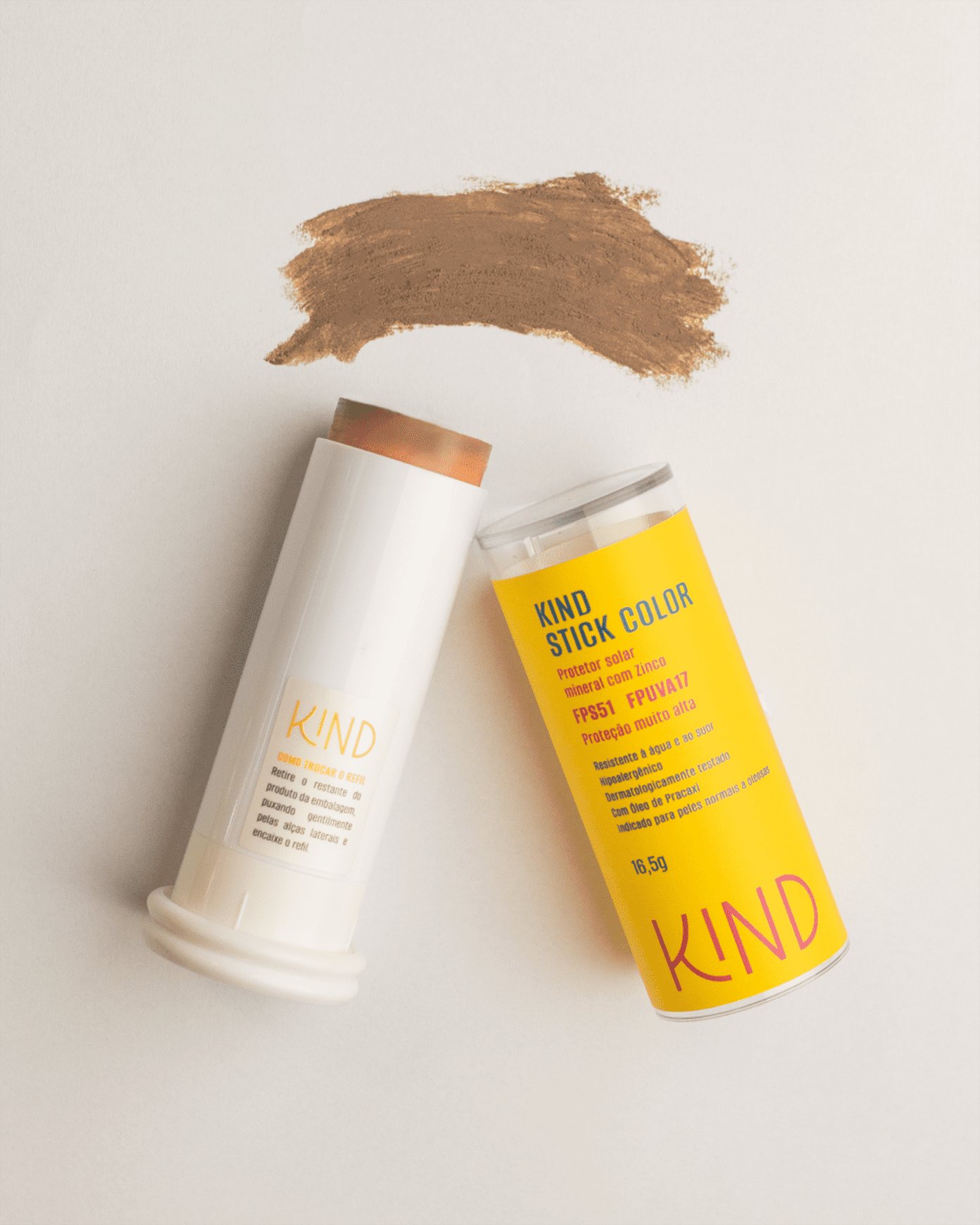 Kind Stick Color Mineral com Zinco FPS51 K150 Protetor Solar Facial com ...
