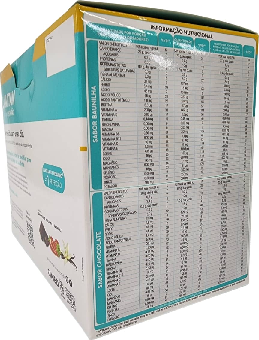 Cimed Lavitan Kit 3 Shake e Vitamianas Chocolate, Morango e Baunilha By Redubío 630g