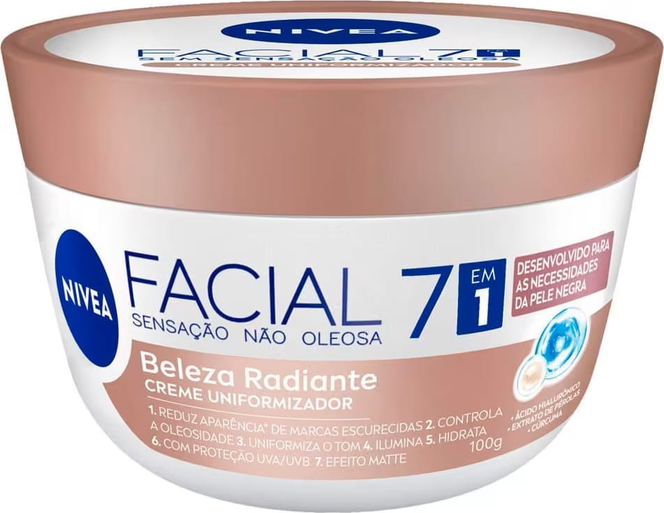 CREME FACIAL PELE NEGRA NIVEA 100G - QUERIDINHO HIDR FACIAL
