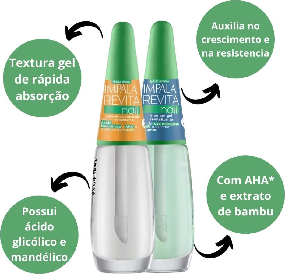 Solução Concentrada + Óleo em Gel Impala Revita Nail