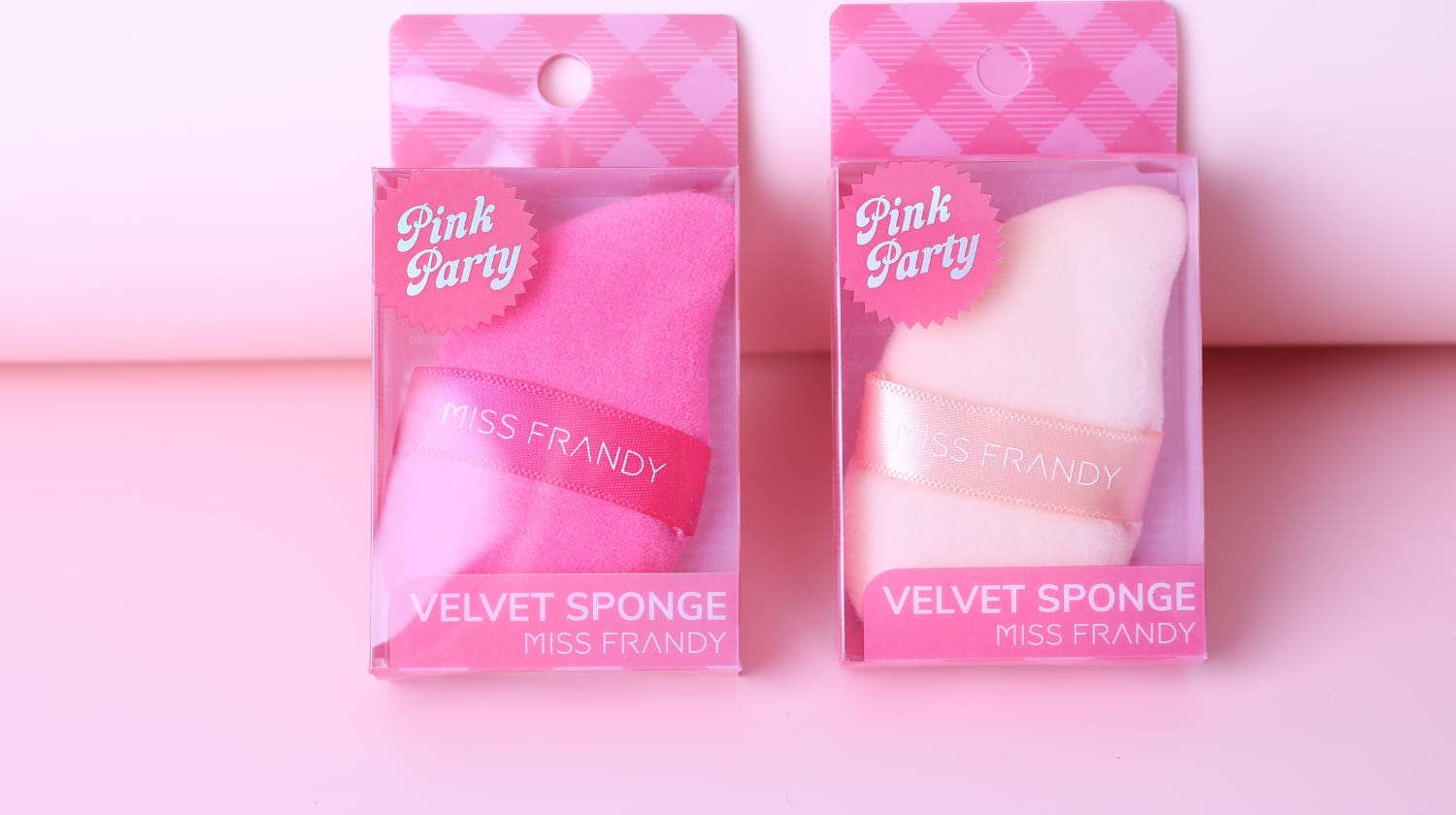 Miss Frandy Kit 2 Esponjas para Maquiagem formato manga Linha Pink ...