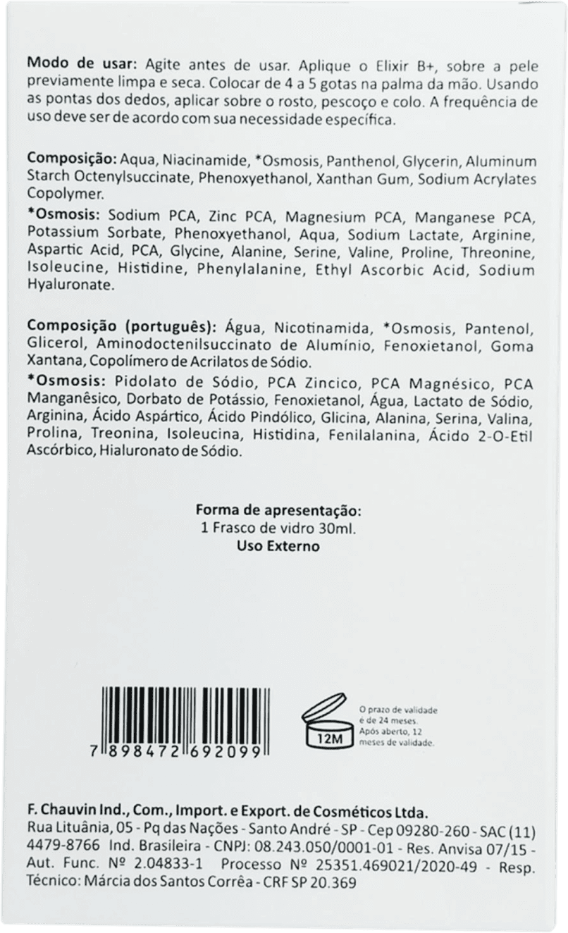 Sérum Facial Ellementti Dermocosméticos Revitalize Elixir B+ | Beleza Na Web