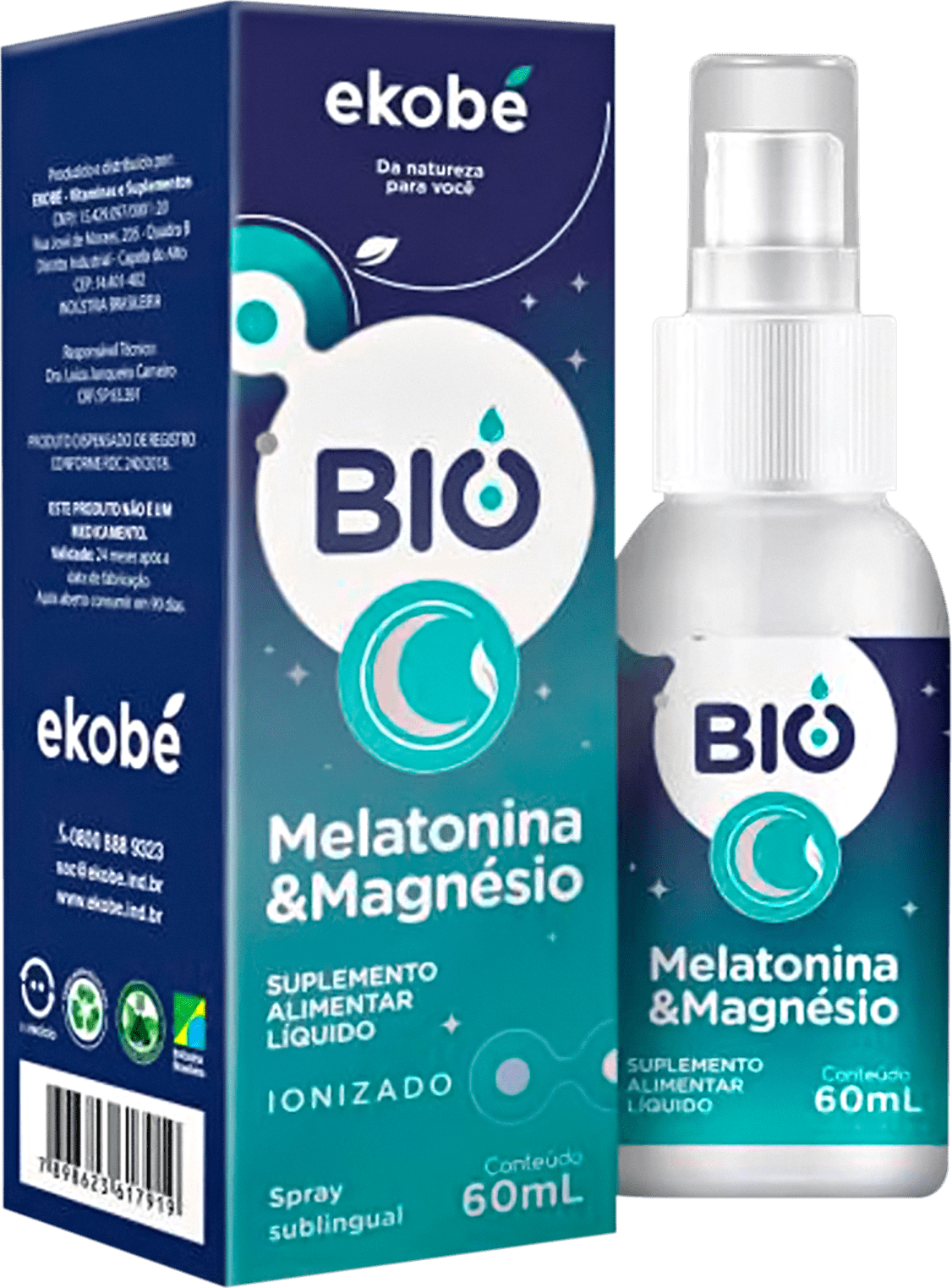 Suplemento Vitamínico Ekobé Melatonina & Magnésio | Beleza na Web