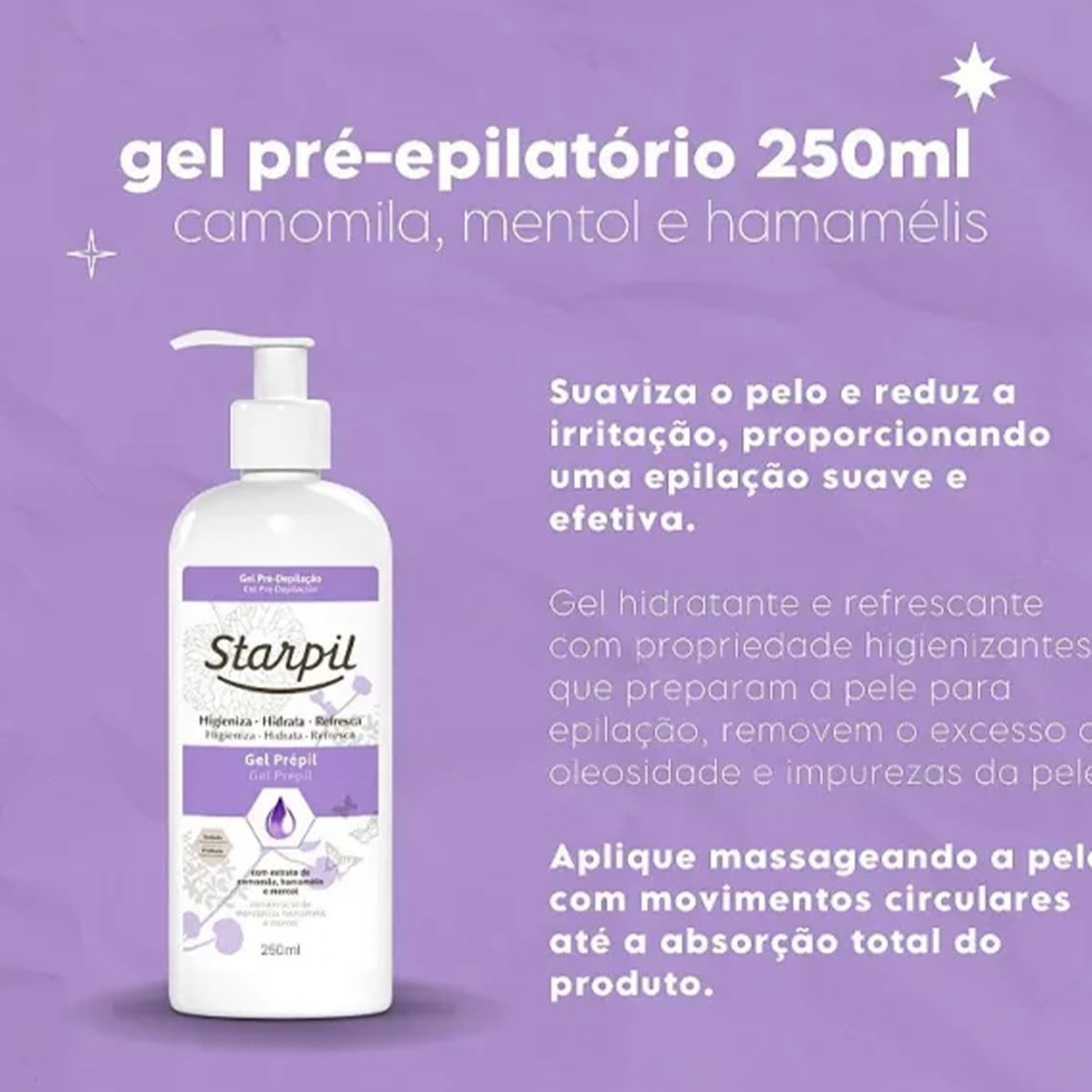 Starpil Gel Pré-Depilação 250ml | Beleza na Web