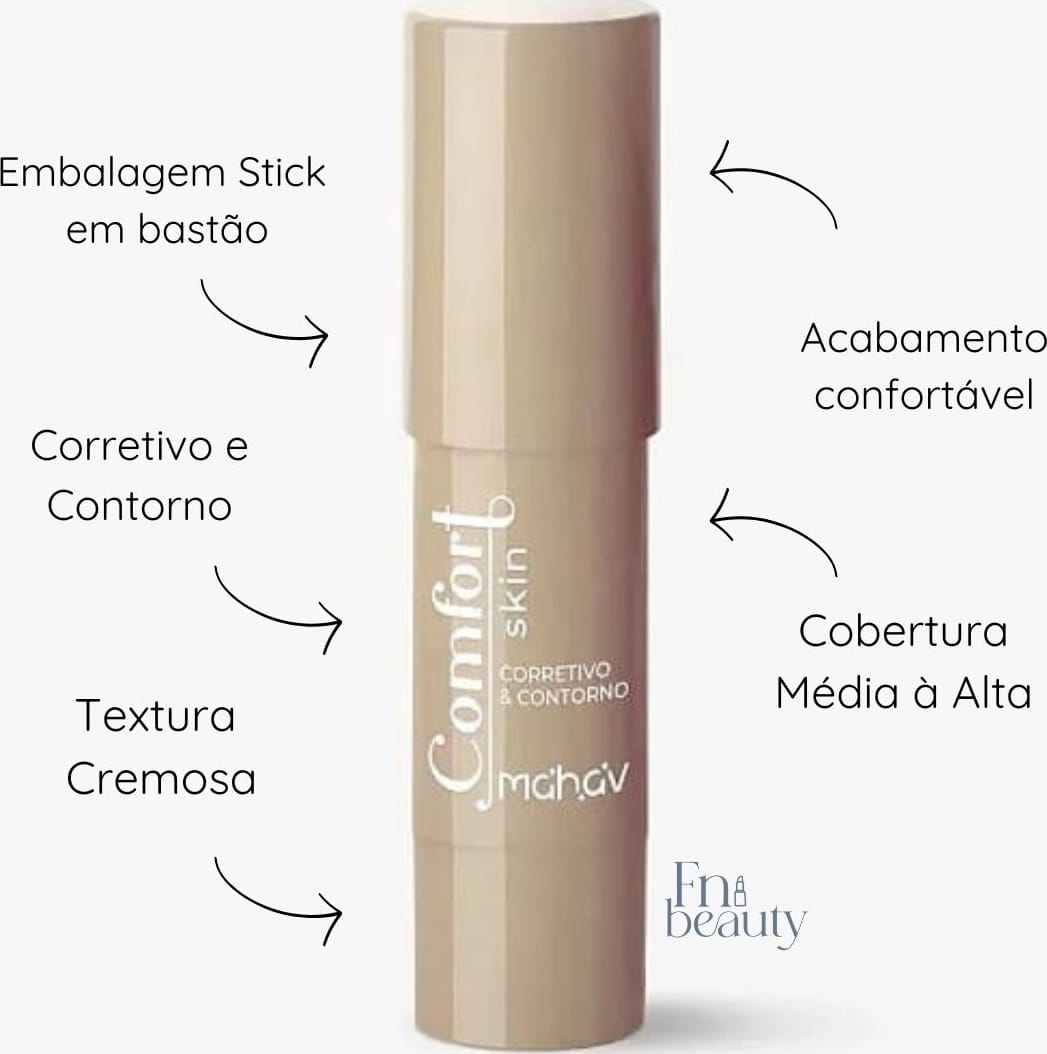 Corretivo & Contorno Mahav Comfort Skin C1 | Beleza na Web