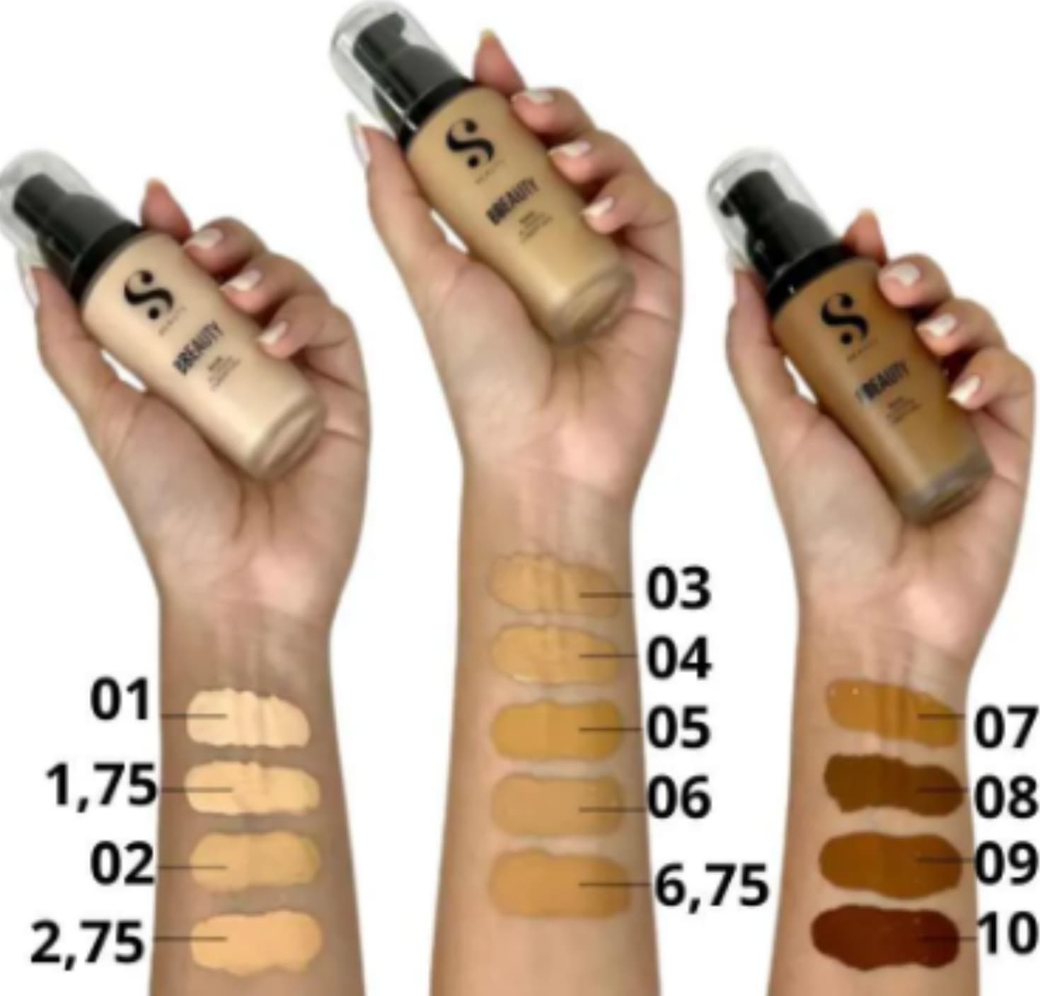 Base Líquida Suellen Beauty Altissima Cobertura 35g - Cor 03