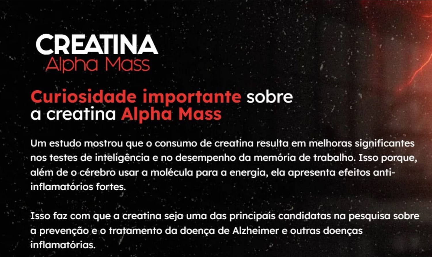 Creatina Alpha Mass Efervescente Natural Com 30 Sachês De 5g