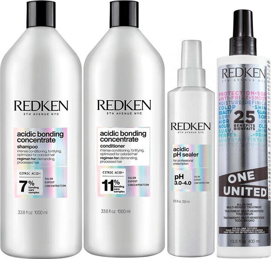 Redken Acidic Bonding Concentrate Duo Grande + pH Sealer 250ml + Redken ...