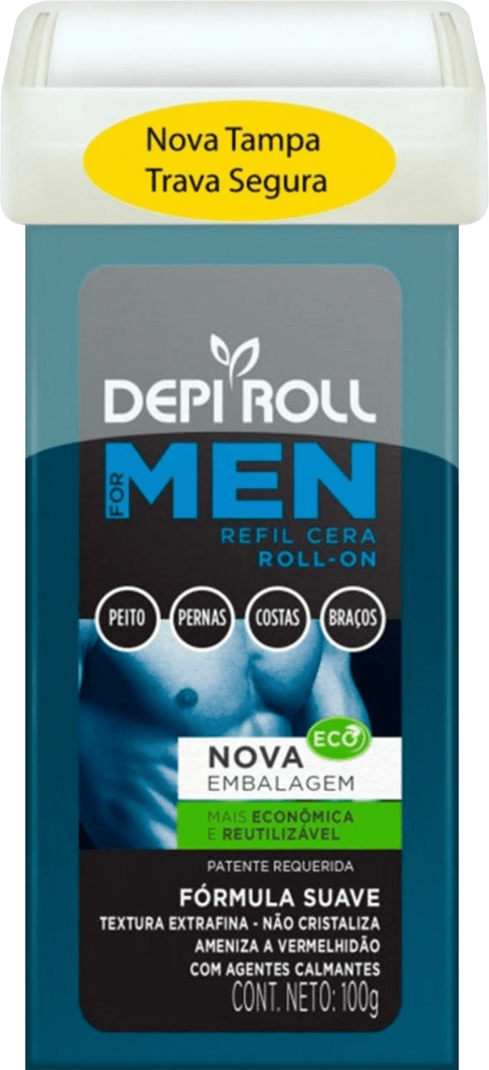 Cera Depilatória DEPI ROLL Roll On For Men | Beleza na Web Cera Depilatória DEPI ROLL Roll On For Men | Beleza na Web