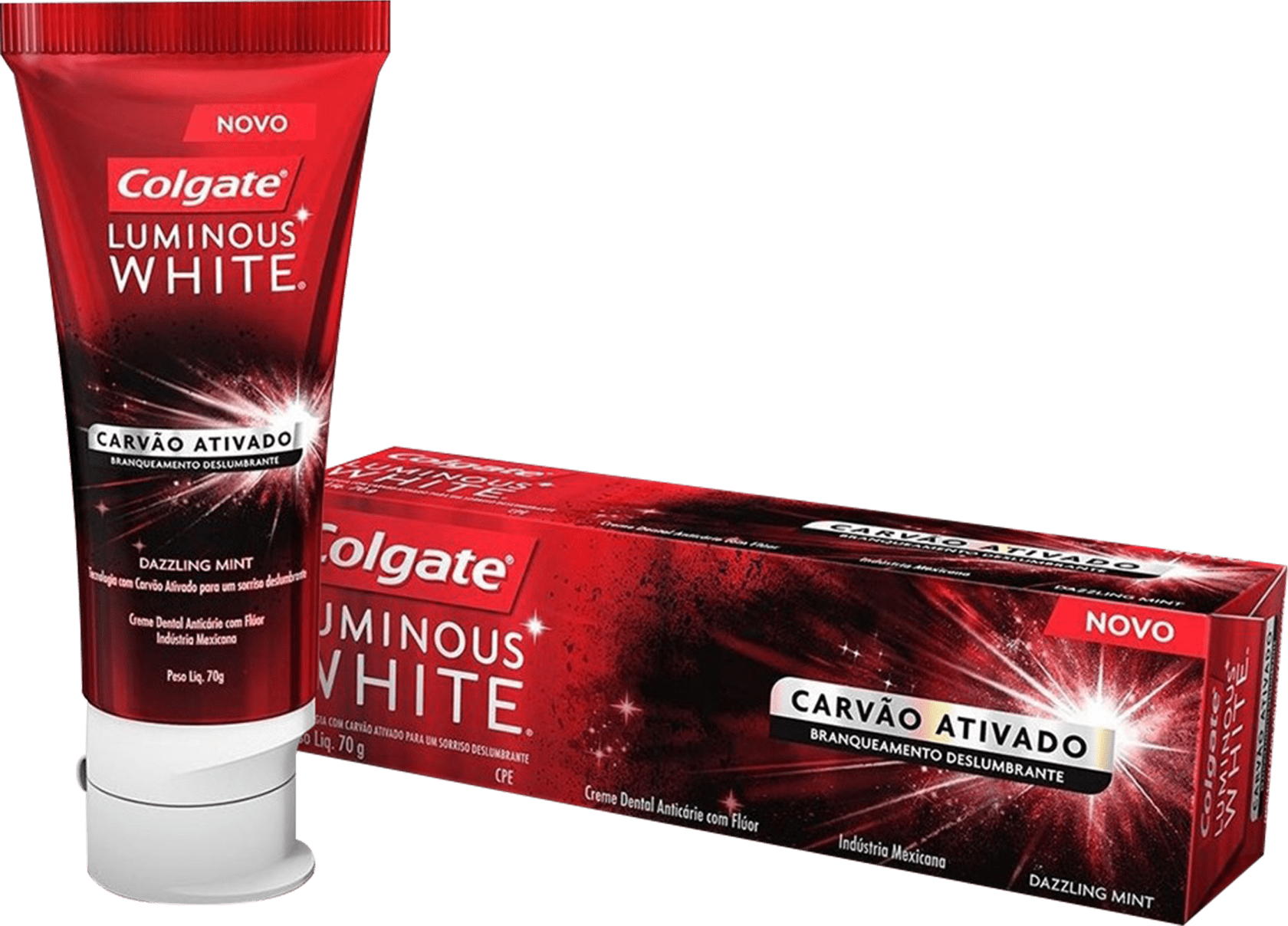Creme Dental Colgate Luminous White Carvão Ativado | Beleza na Web