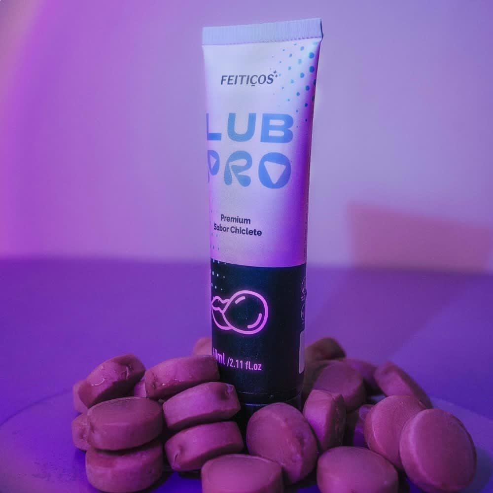 Gel Lubrificante Intimo Sabor Chiclete Premium LubPro Feitiços ...