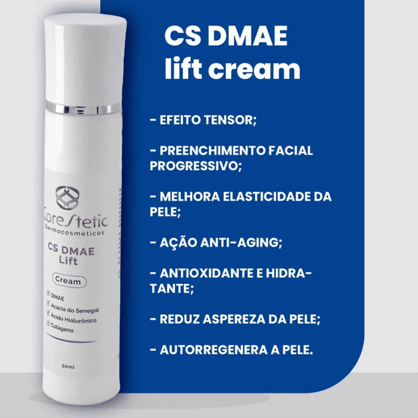 Core Stetic CS DMAE Lift Cream Creme Facial Multifuncional 50ml ...