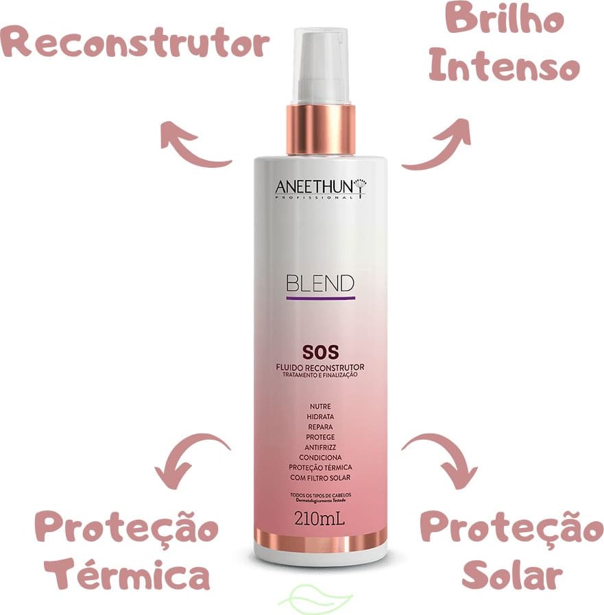 Kit Aneethun Blend 3 Sos Fluído Reconstrutor Pronta Entrega