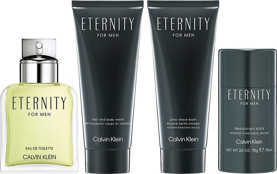 Kit Calvin Klein Eternity For Men EDT Perfume Masculino 100ml e Gel De ...