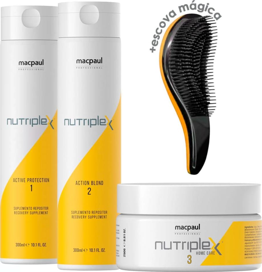 Kit Nutriplex Macpaul Completo Active Protection 3 Etapas