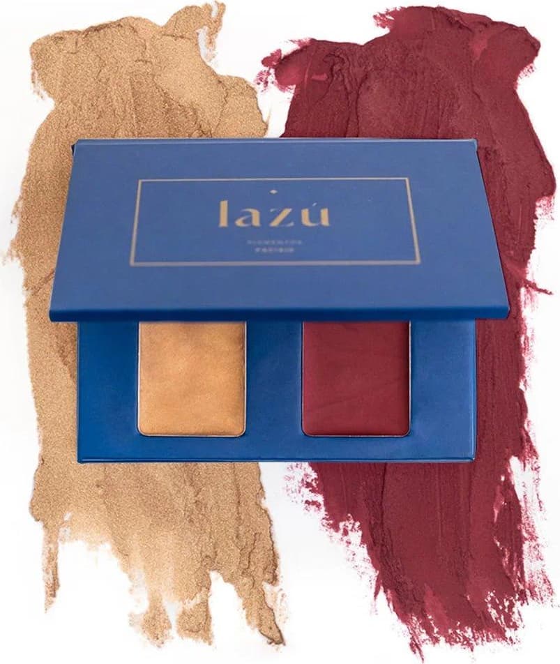 Duo Multifuncional Ruby Glow Dourado And Vinho