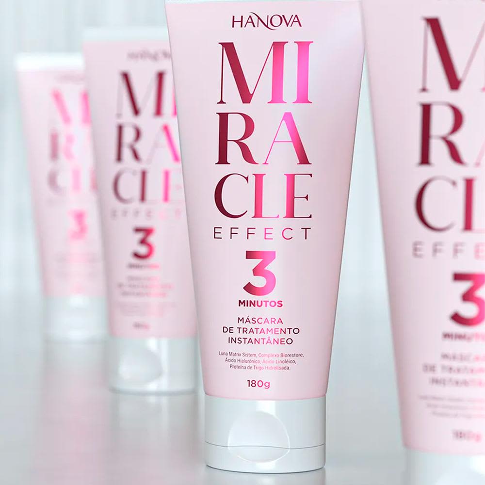 Hanova - Miracle - 02 Tratamento Instantâneo 3 Minutos 180g