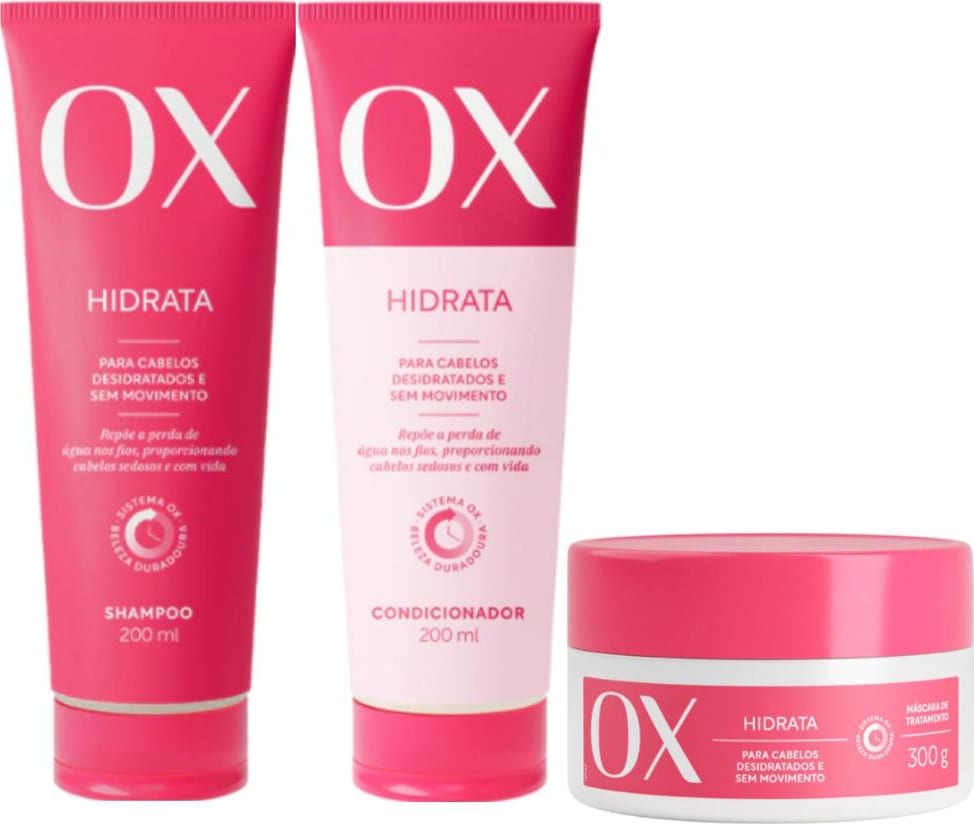 Kit OX Cosméticos OX Hidrata Trio | Beleza na Web