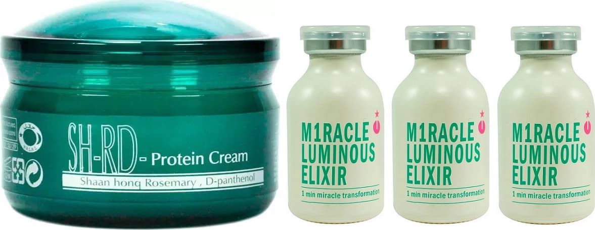 Kit N.P.P.E. SH-RD - Leave In Protein Cream 150ml + 3 Unidades De Ampolas Miracle 25ml