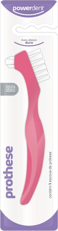 ESCOVA PARA PROTESE Cor:Rosa
