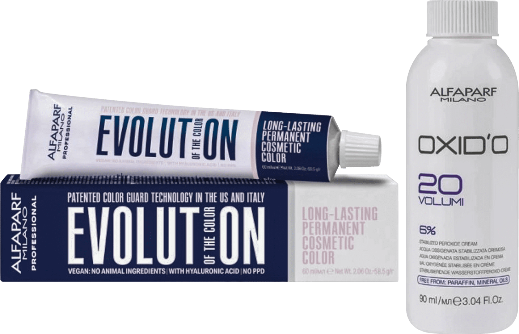 Tinta Alfaparf 7 Louro Médio + Ox 20 Volumes 90ml - Qualidade Profissional e Resultado de Salão