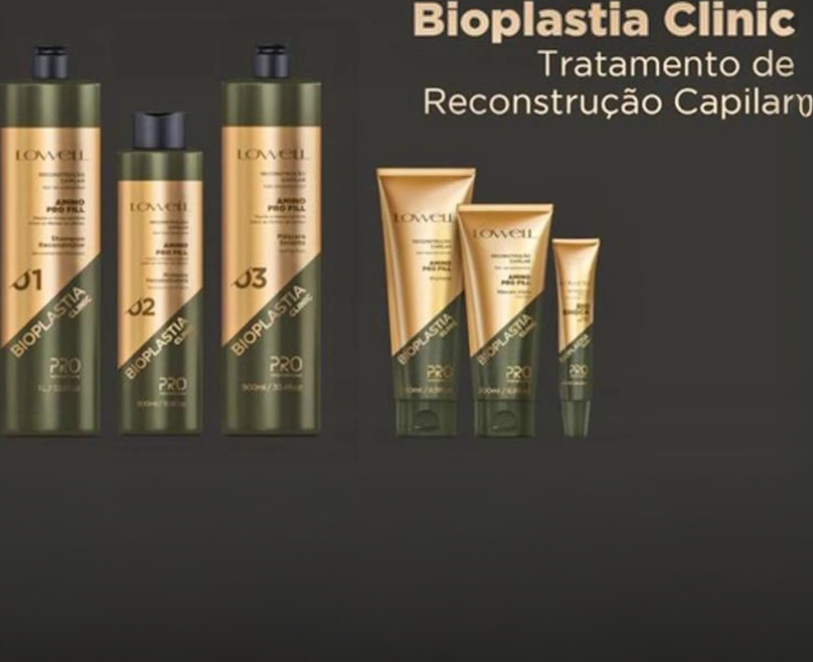 Shampoo Lowell Bioplastia Clinic Reconstrutor 1L | Beleza Na Web PRO