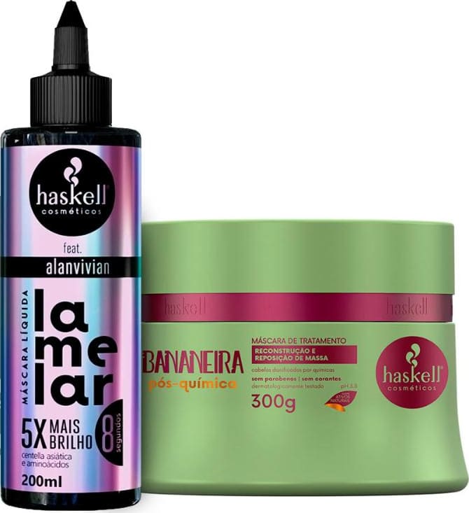 Kit Haskell Lamelar + Bananeira Duo | Beleza na Web