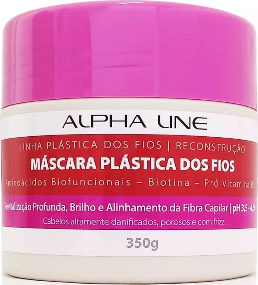 Máscara Capilar Alpha Line Plástica dos Fios 350g | Beleza na Web