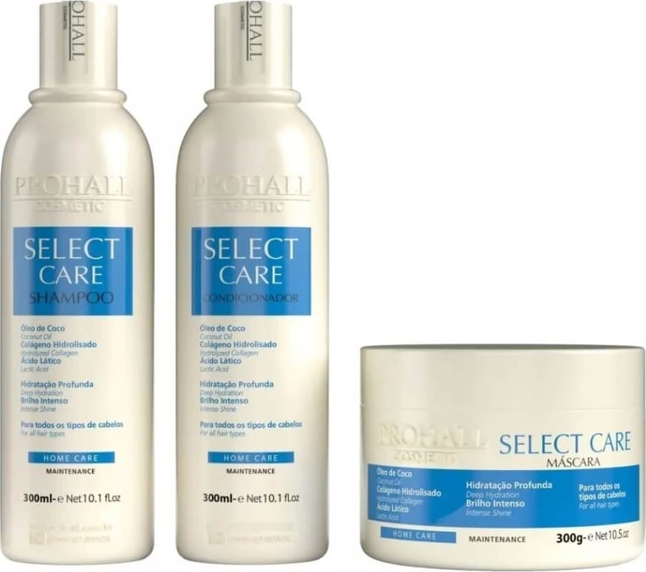 Prohall Select Care Kit Manutenção Pós Progressiva Trio