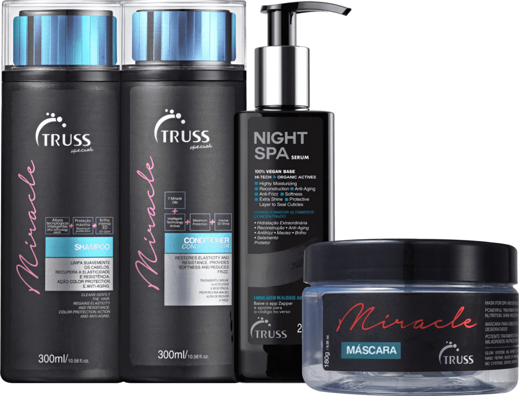 Kit Truss Miracle + Night Spa Serum | Beleza na Web