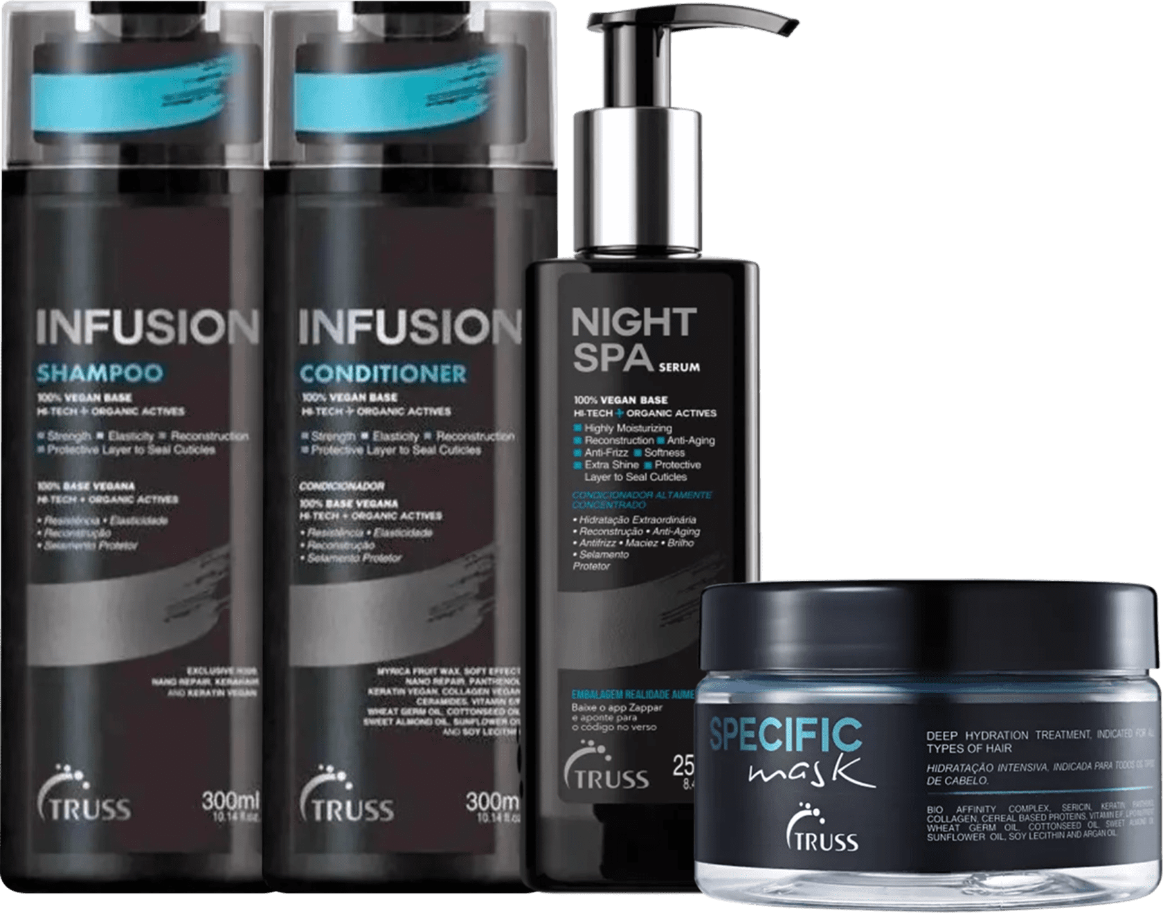 Kit Truss Infusion + Specific Mask + Night Spa | Beleza na Web