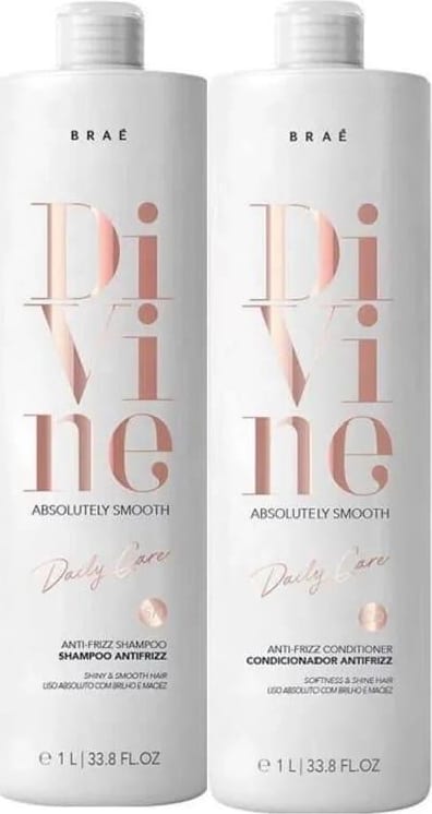 Kit Braé Divine Shampoo 1L e Condicionador 1L