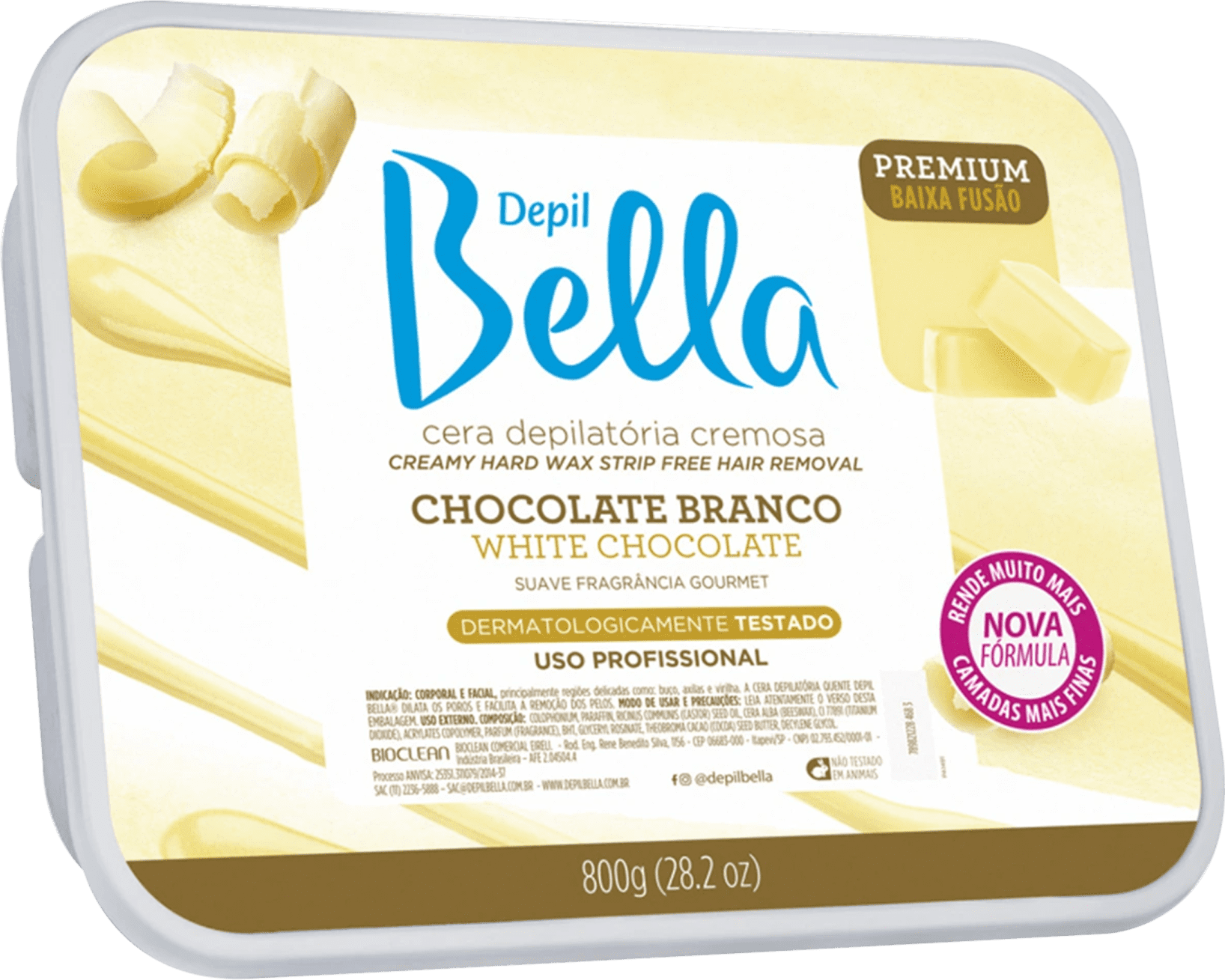 Cera Depilatória Depil Bella Chocolate Branco | Beleza na Web