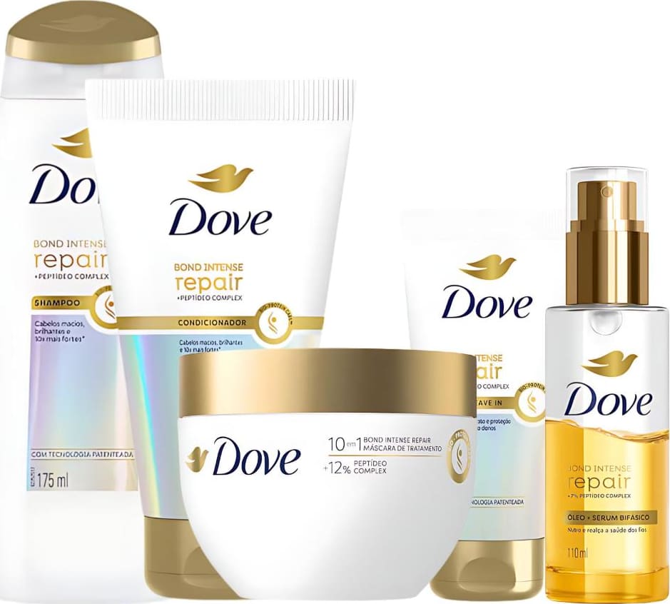 Kit Dove Bond Intense Repair Com 5 Pequeno