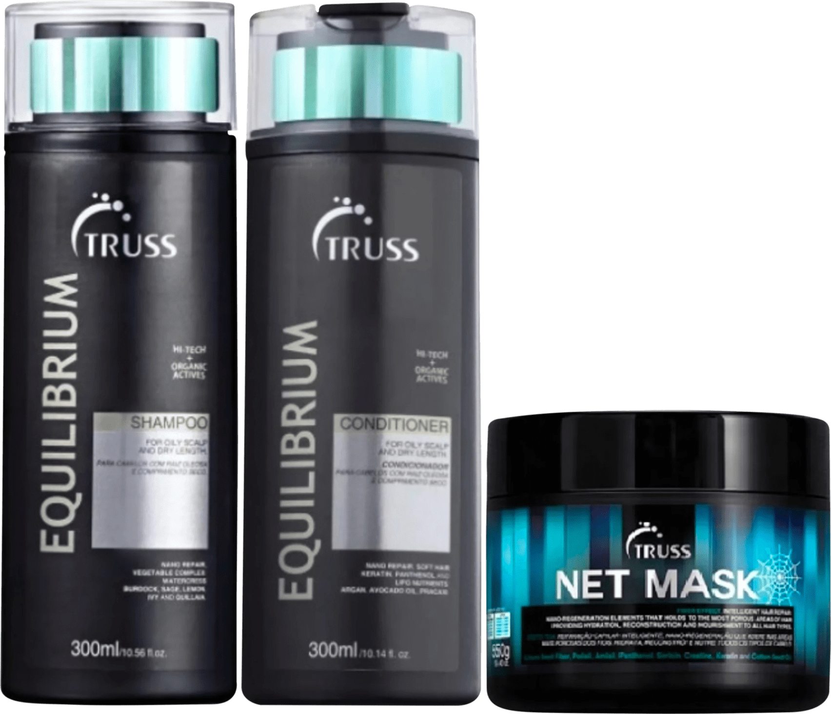 Kit Truss Equilibrium Net Mask Trio | Beleza na Web