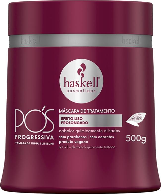 Kit Shampoo Condicionador e Máscara Alinhador Pós Progressiva Haskell 500ml