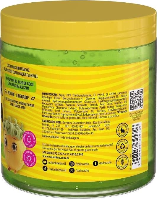 Gelatina Antifrizz Salon Line #todecacho Kids Melão 550g | Beleza na Web