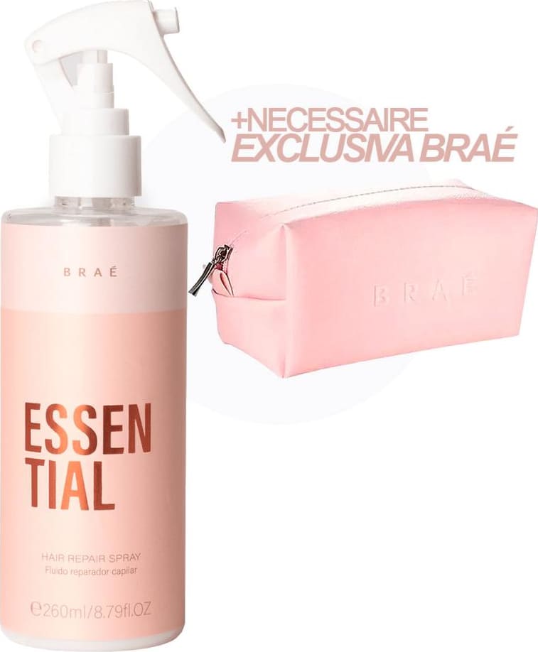 Braé Essential Leave In Fluído Reparador 260ml + Necessaire