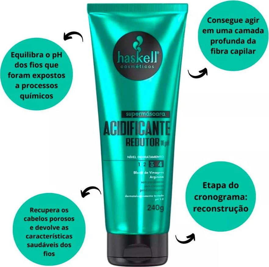 Kit Haskell Acidificante & Presilhas | Beleza na Web