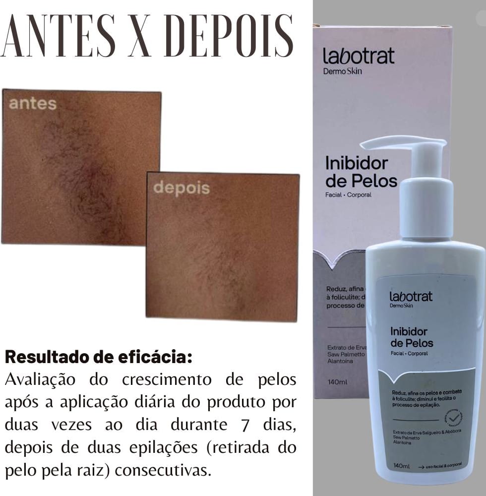Kit Labotrat Dermo Skin: Inibidor de Pelos Facial e Corporal ...