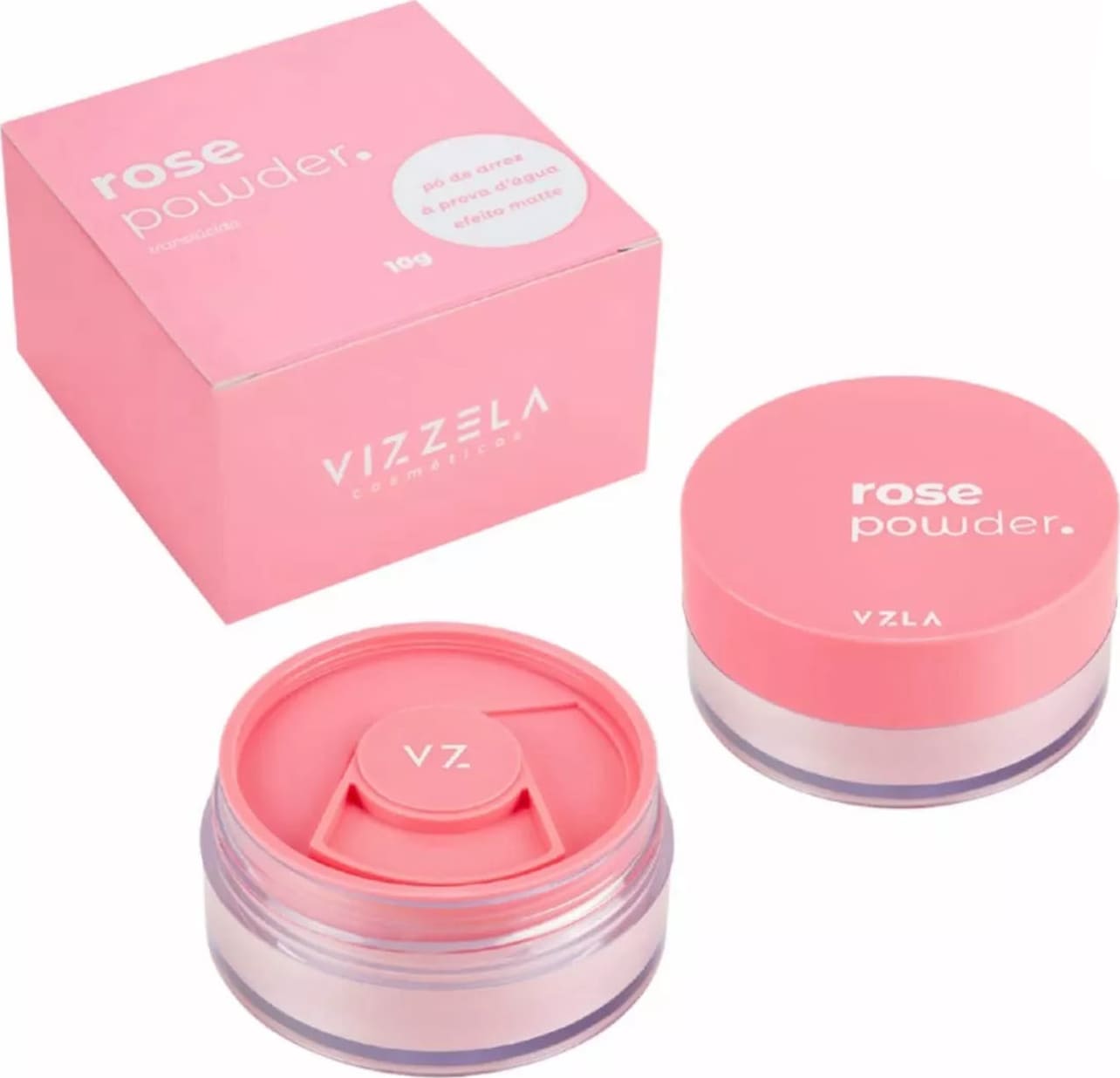 Rose Powder Pó Rosa Matificante Vizzela