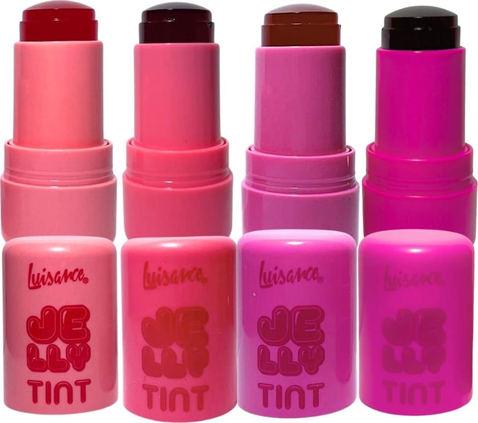 Kit Luisance Jelly Tint: 4 Lip Tint Cores 01, 02, 03 e 04 L1118