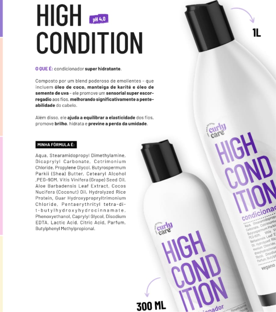 Curly Care, Kit Creme Shampoo No Spume , Condicionador e Gelatina ...