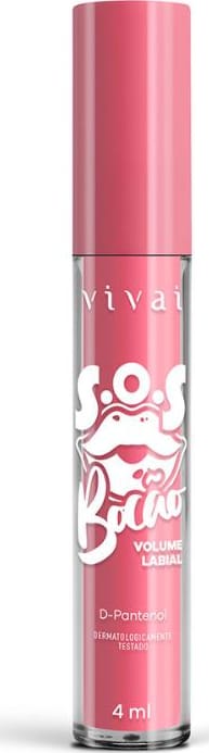 Kit 4 Gloss de Volume Labial Sos Bocão Vivai Ácido Hialuronico 4 Cores